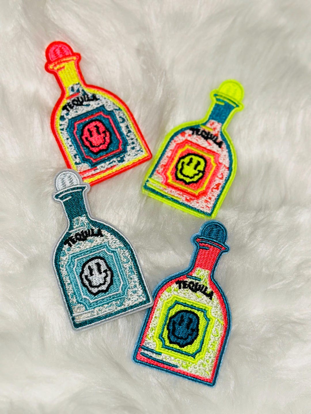 ORIGINAL DESIGNER 3” Neon Tequila Hat Patch/heat Press-iron On - Etsy