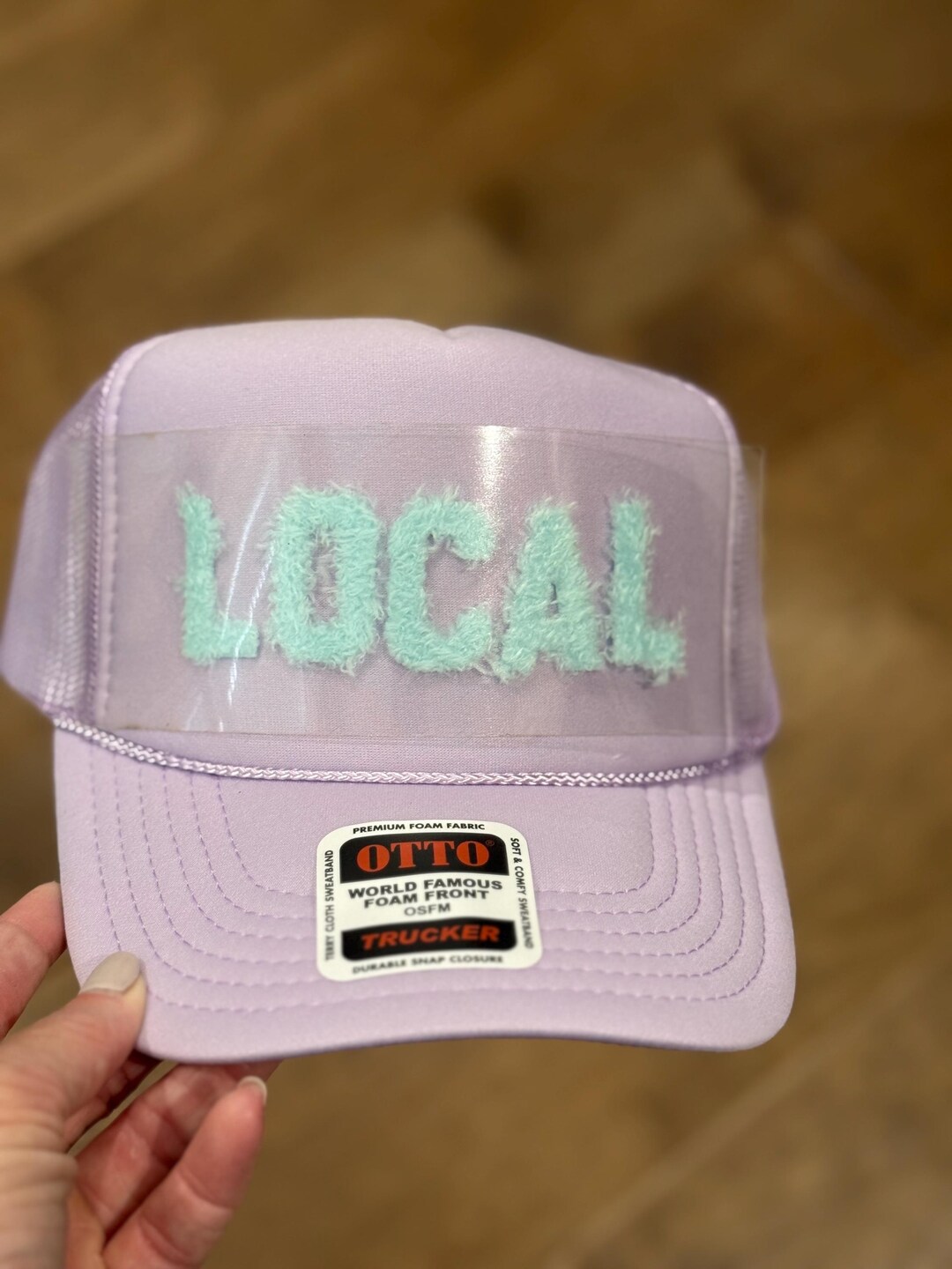 5” Fuzzy LOCAL Hat Patch - Etsy