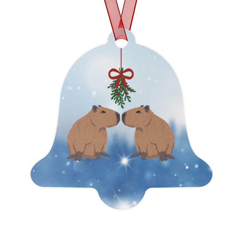 Cute Capybara Metal Christmas Tree Ornament Cappy Holidays - Etsy