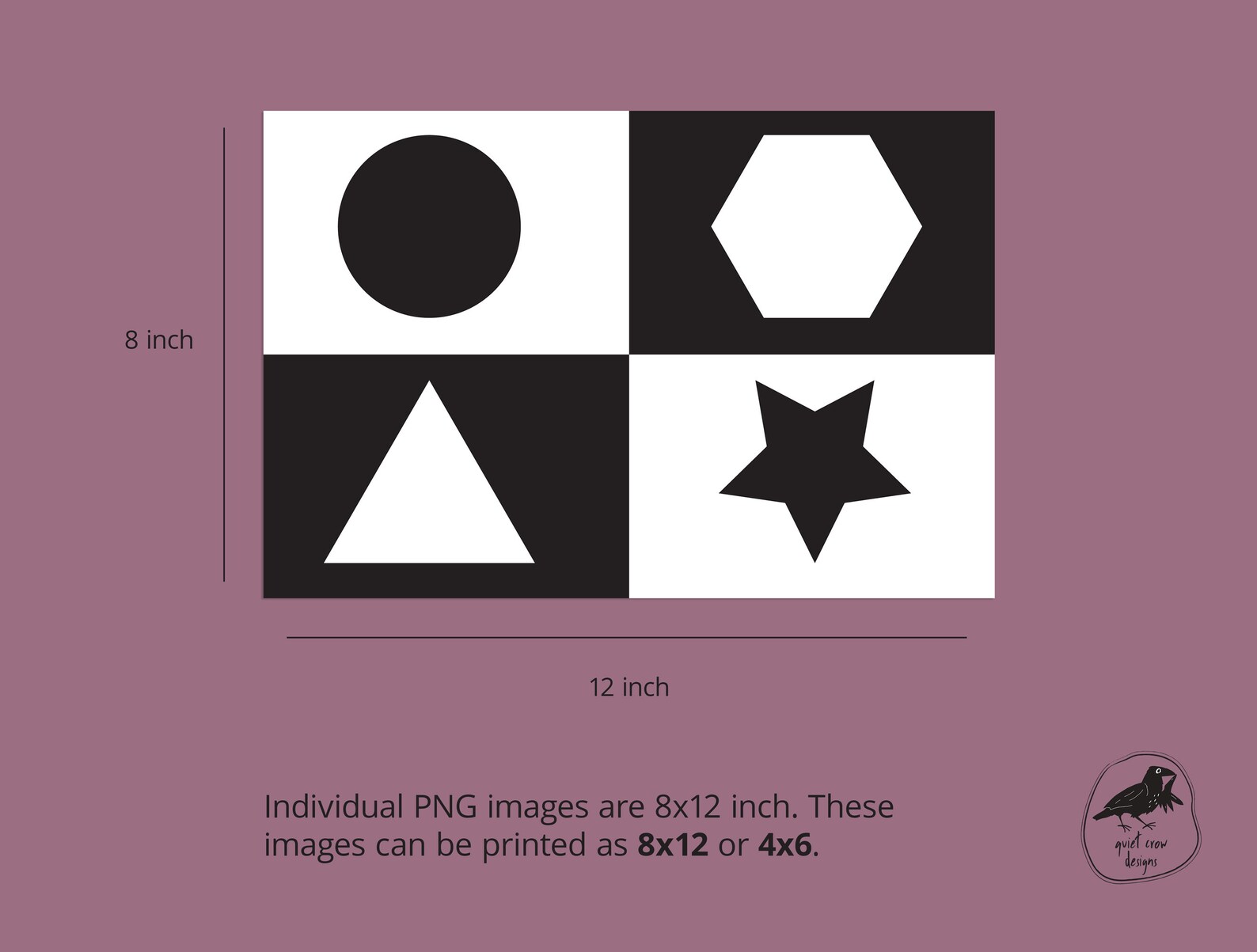 COMBO Pack Shapes and Patternsset of 60 High Contrast Baby ...