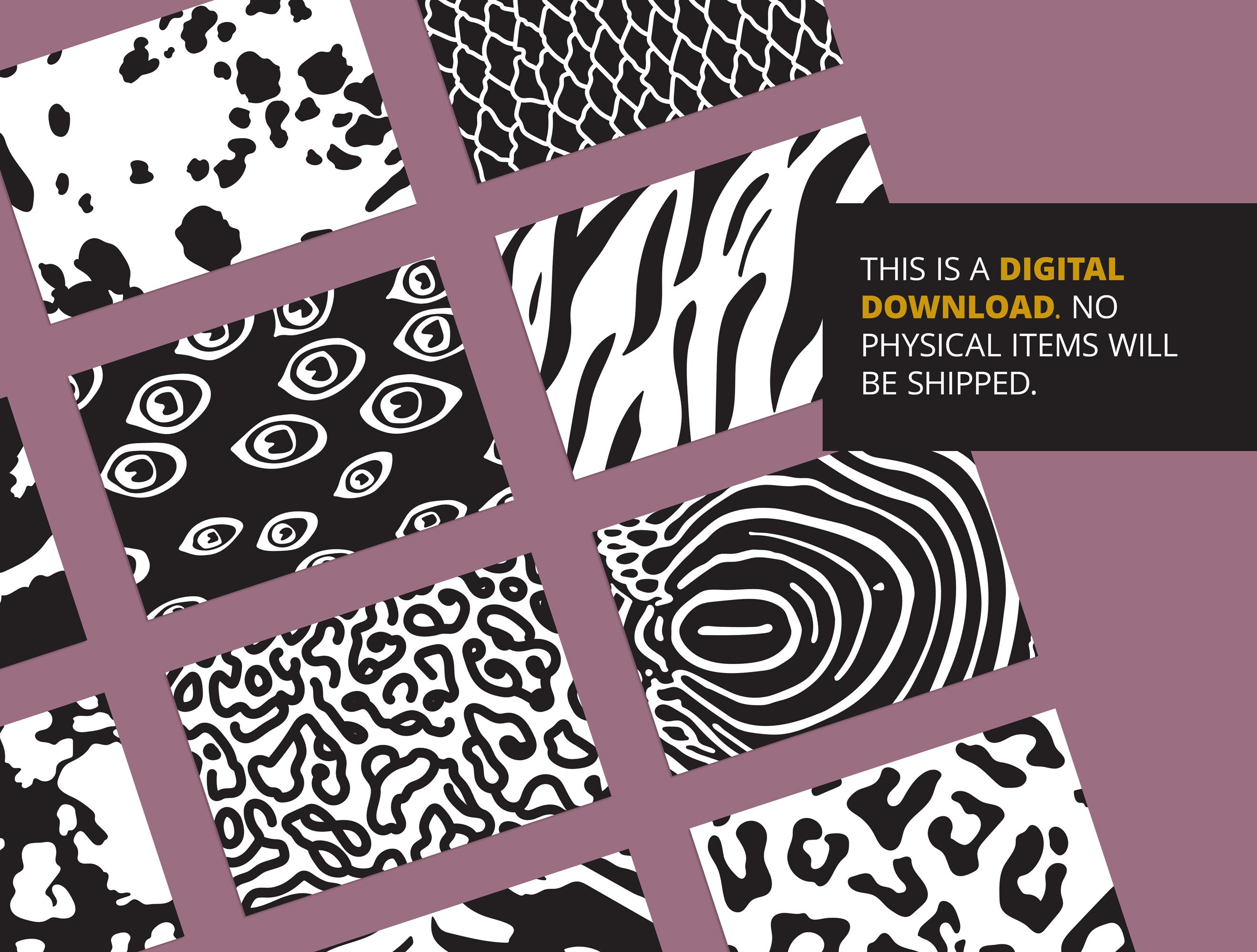 Animal Patternsset of 15 High Contrast Baby Cardsprintable Sensory ...