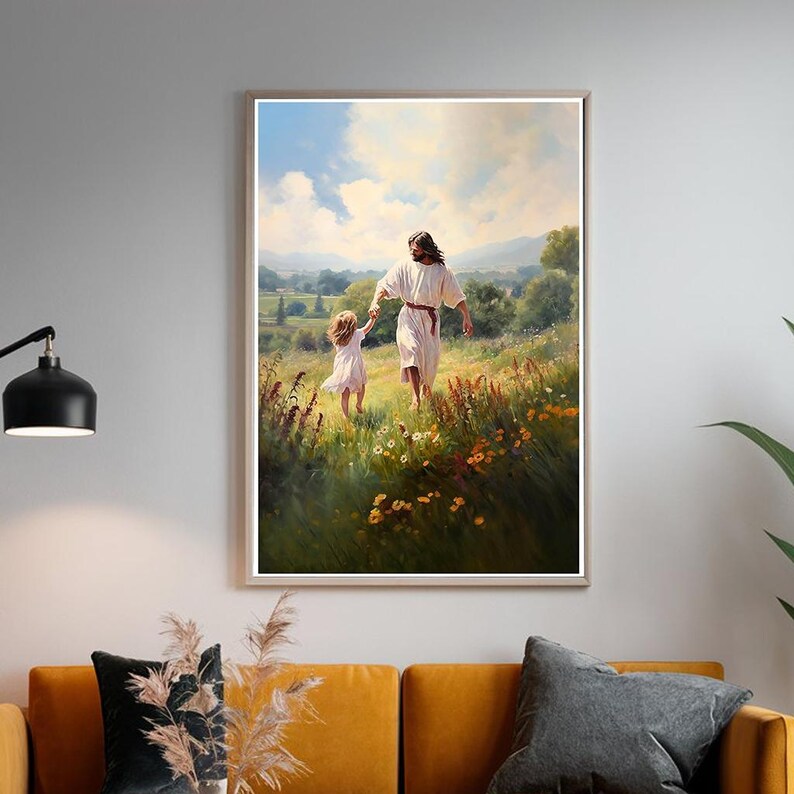 Jesus Dancing With Children Poster Print Christian Art Jesus With ...