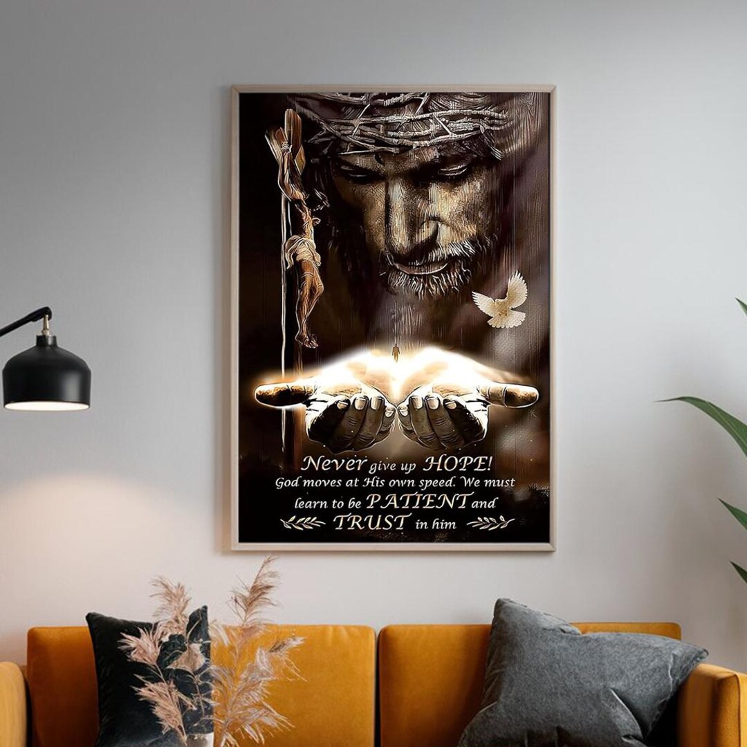 Jesus Poster of Christ,religious Faith Poster,bible Scripture Wall ...