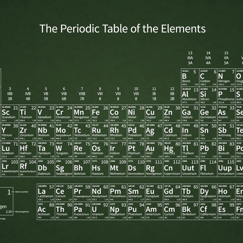 Periodic Table Poster - Etsy UK