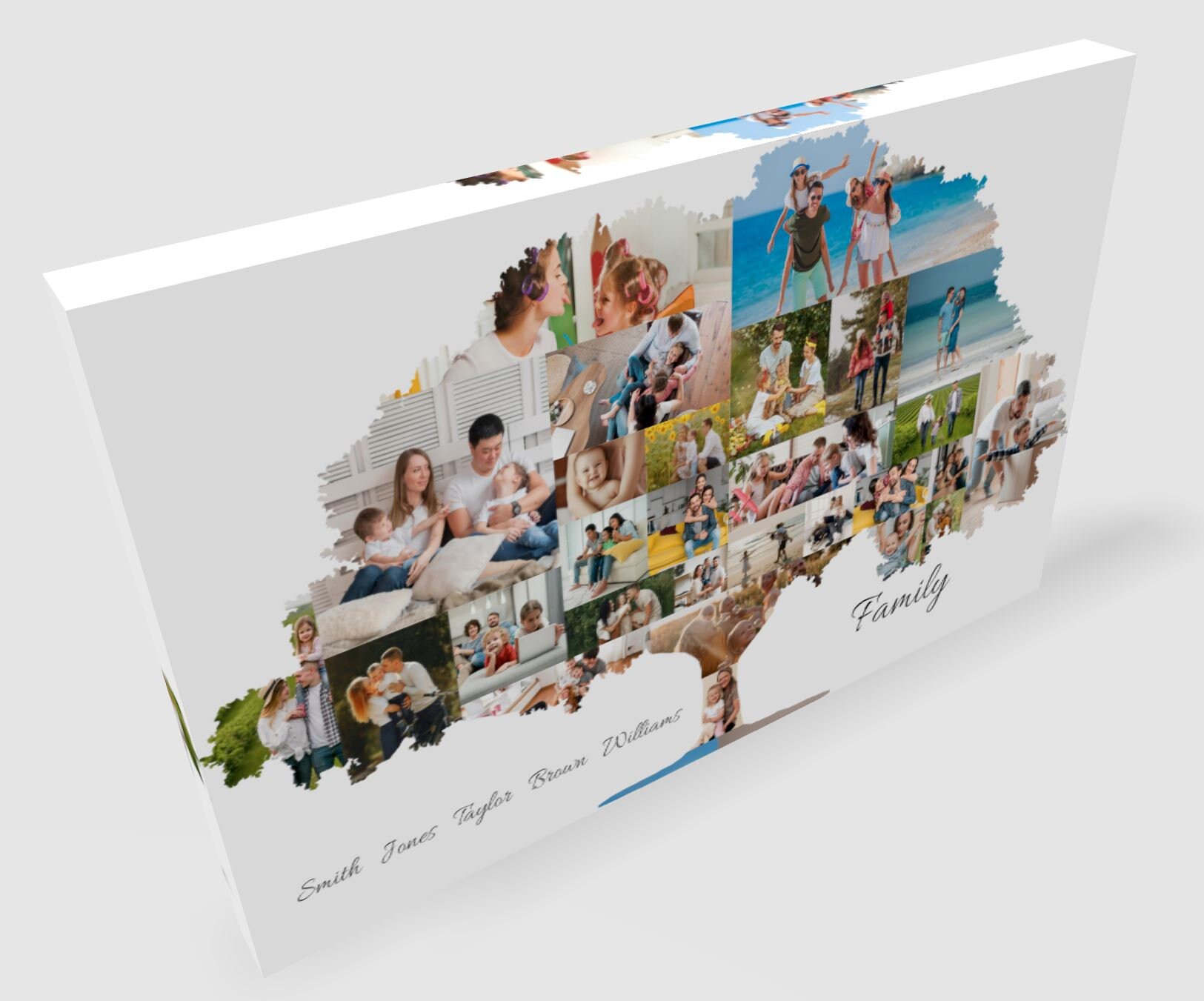 Personalised Family Tree Canvas Photo Print - Etsy