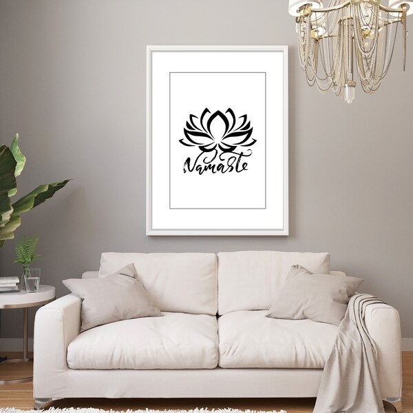 Namaste Poster - Etsy
