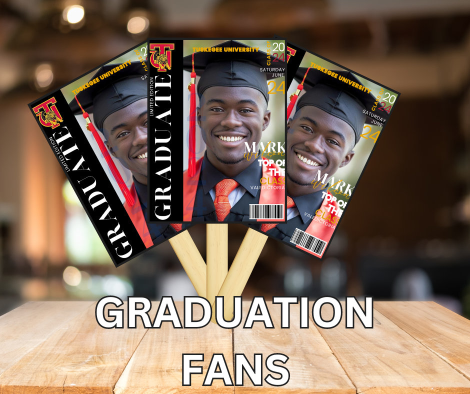 2024 Graduate Fan, 7 Graduation Magazines Included, Grad Fan Templates ...