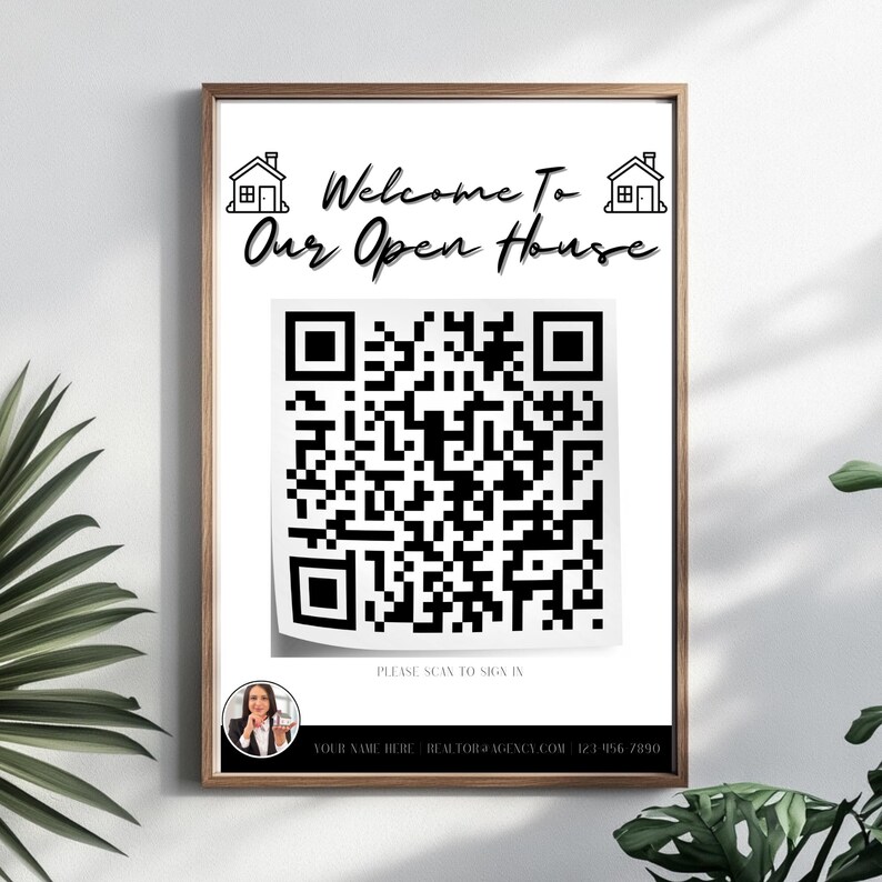 Real Estate QR Code Listing Flyer, Open House QR Code, Real Estate ...