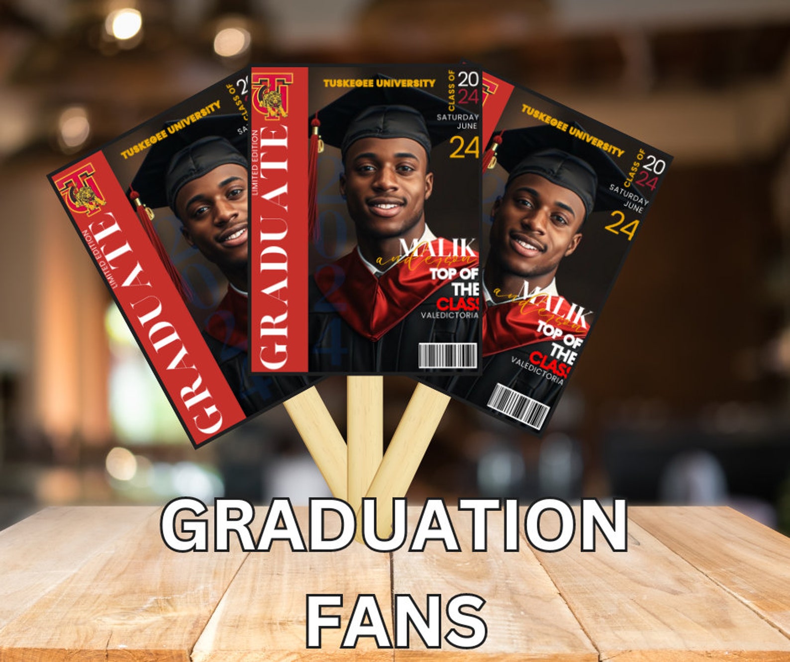 2024 Graduate Fan, 7 Graduation Magazines Included, Grad Fan Templates ...