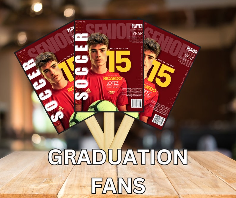 2024 Graduate Fan, 7 Graduation Magazines Included, Grad Fan Templates ...