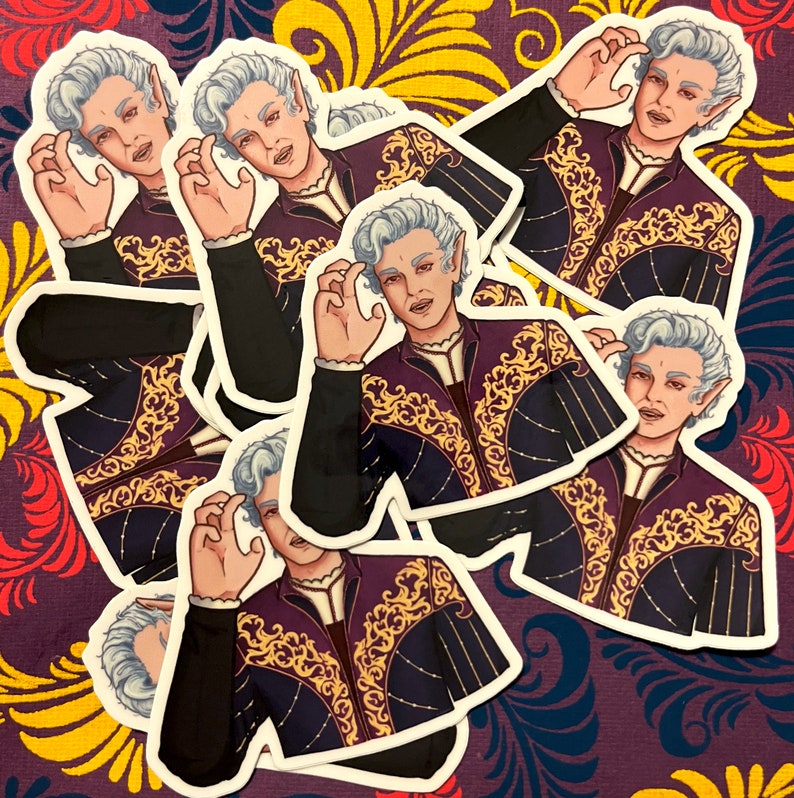 Astarion Rawr - Baldur's Gate 3 | Matte Vinyl Sticker - Etsy