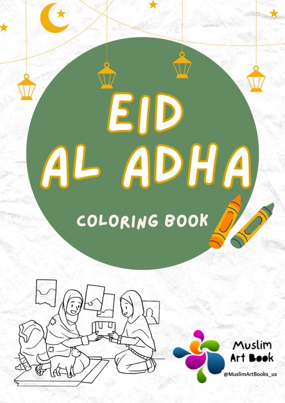 EID AL ADHA Coloring Book Kids Ages 3 to 6 Muslim Art Book - Etsy