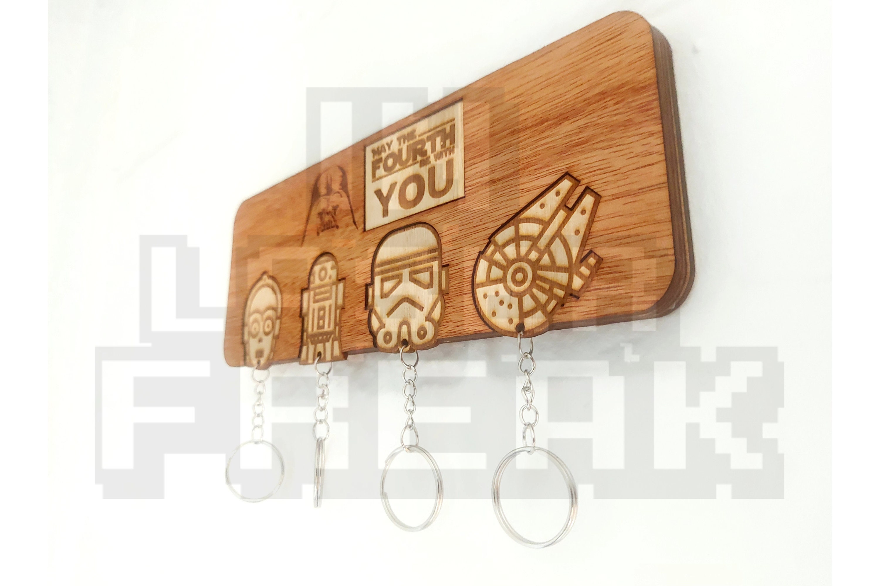 Star Wars. LASER Cut File. SVG, Dxf, Ai and Pdf. Star Wars Key Holder ...