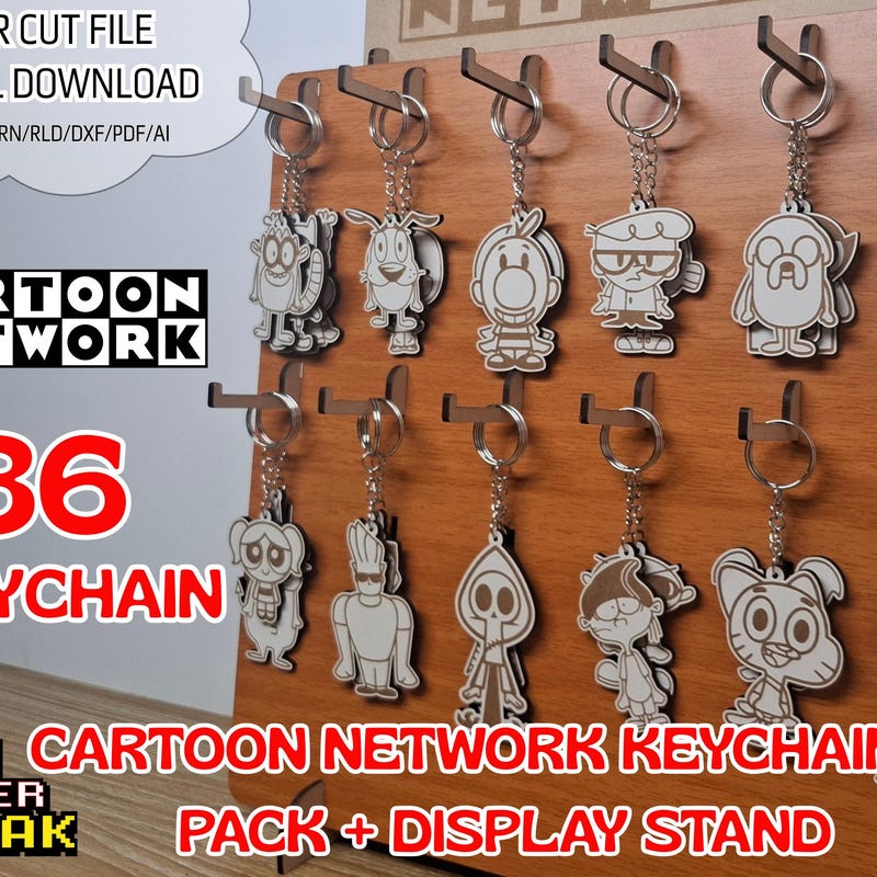 Cartoon Keychain - Etsy