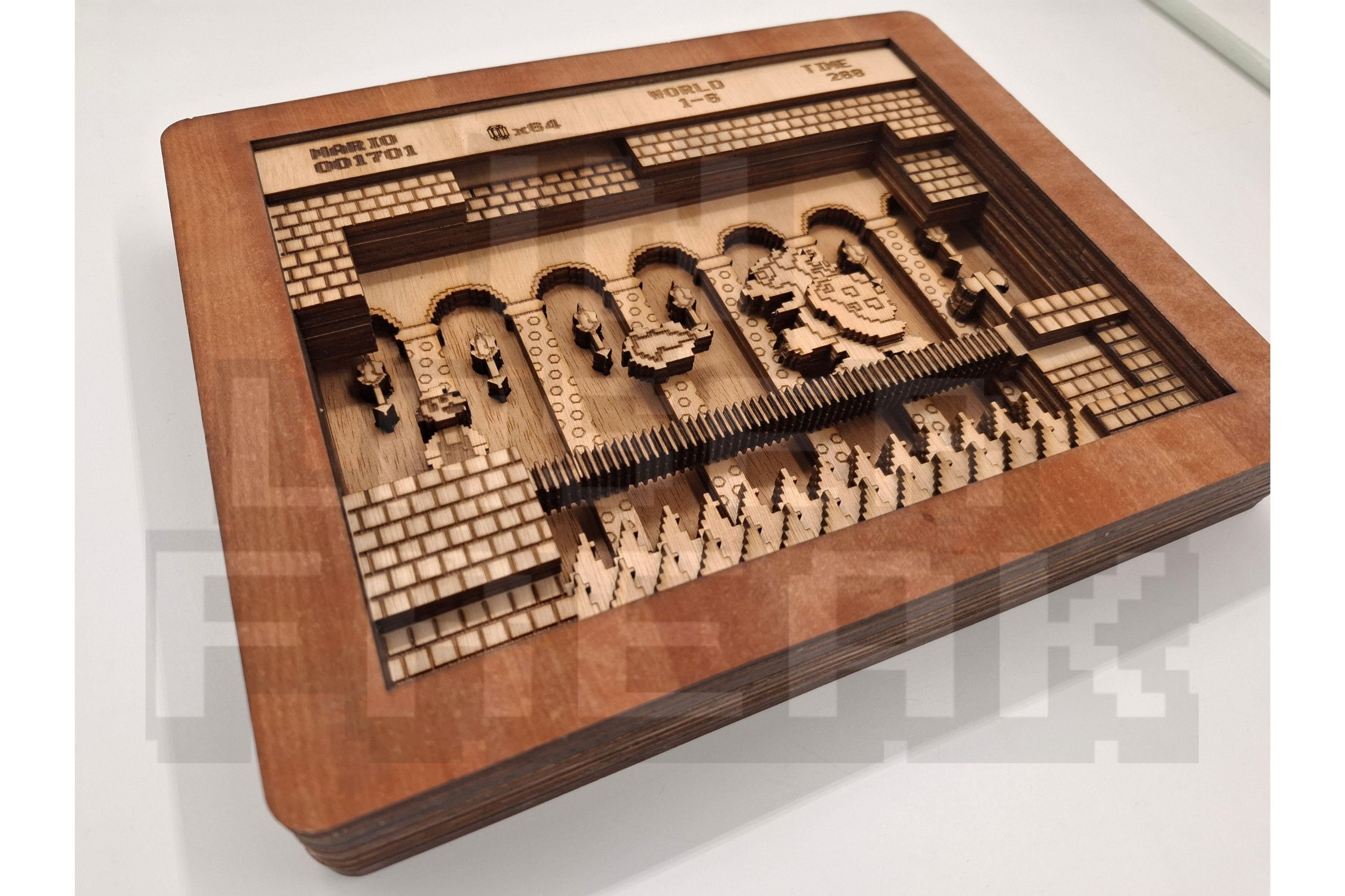 Mario Bowser Multi-layer Stage. Laser Cut File. SVG, DXF, AI, CDR, and ...