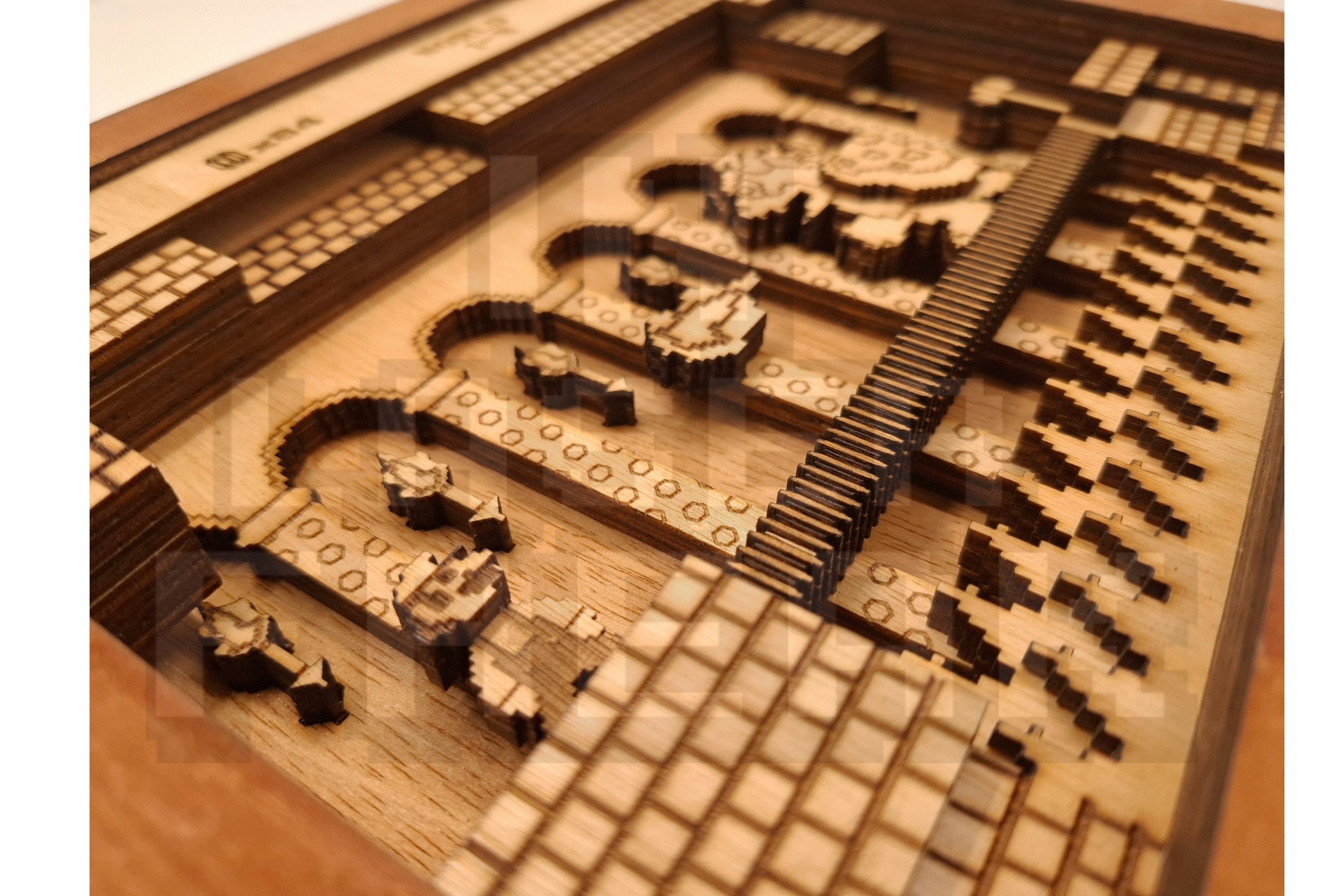 Mario Bowser Multi-layer Stage. Laser Cut File. SVG, DXF, AI, CDR, and ...