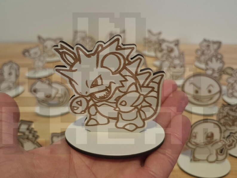Pokemon +150 Pack Laser Cut Figures. Archivo corte LASER .svg/lbrn/cdr ...