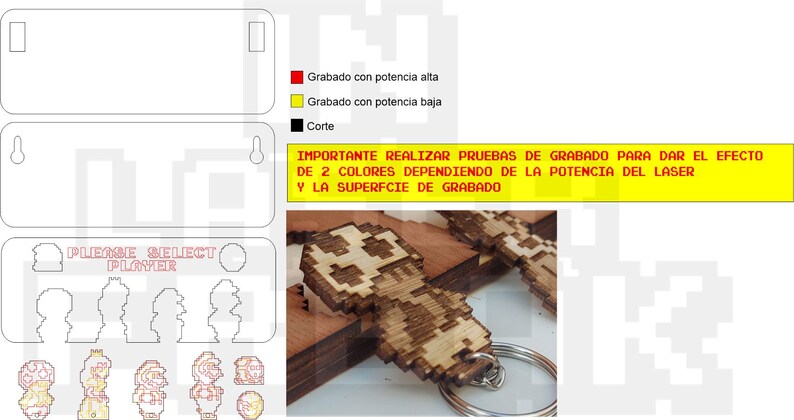 Mario Retro Pixel . LASER Cutting File. SVG, Dxf, Ai and Pdf. Mario ...