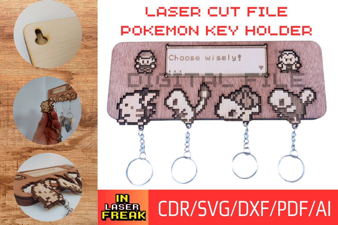 Pokemon Pixel First Generation Pikachu. LASER Cut File. SVG, Dxf, Ai ...