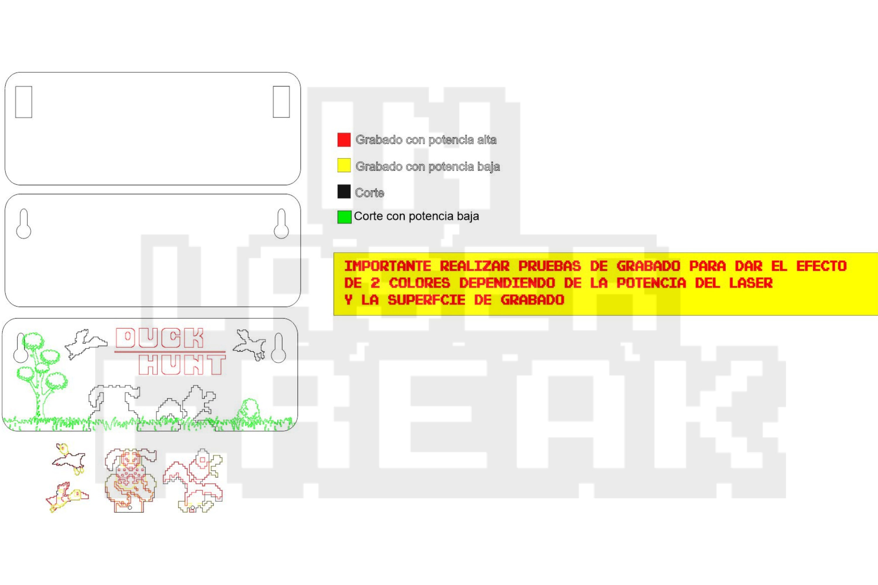 Duck Hunt Retro. LASER Cut File. SVG, Dxf, Ai and Pdf. Duck Hunt Key ...