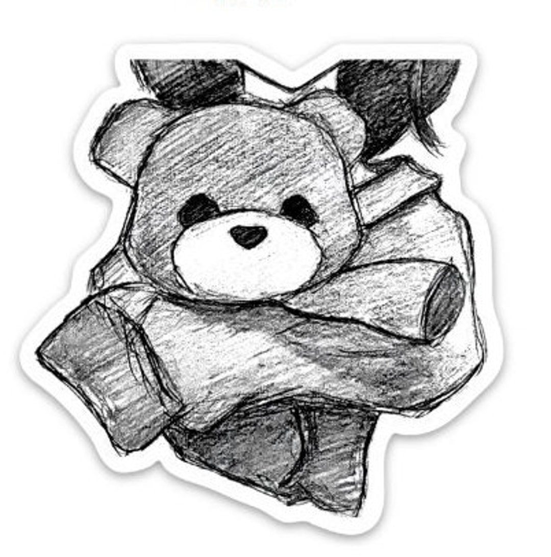 Teddy Bear Sticker - Etsy