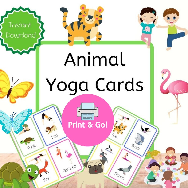 Yoga Cards for Kids - Etsy