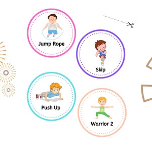 Popsicle Stick Action Cards for Kids | Fitness Cards | Printable | Yoga ...