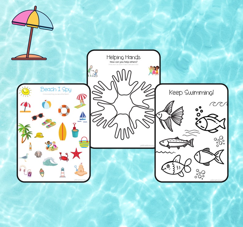 Summer Yoga 26 Page Activity Pack - Etsy