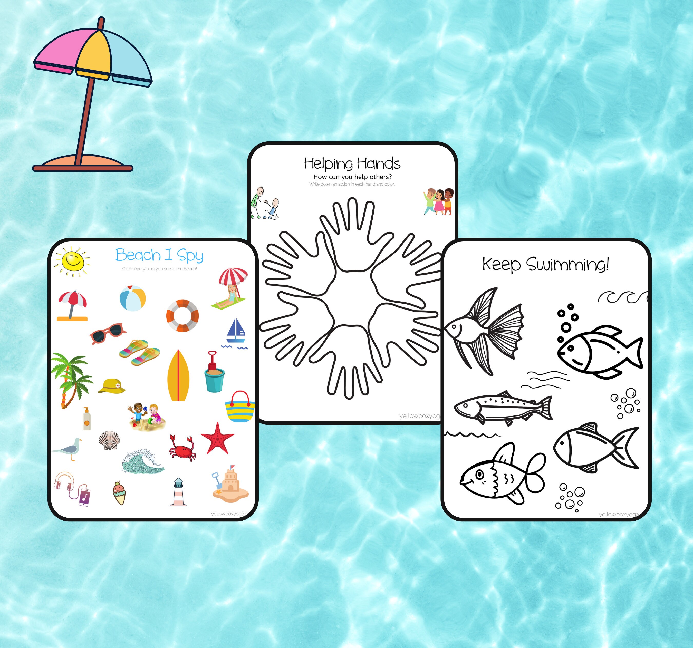 Summer Yoga 26 Page Activity Pack - Etsy