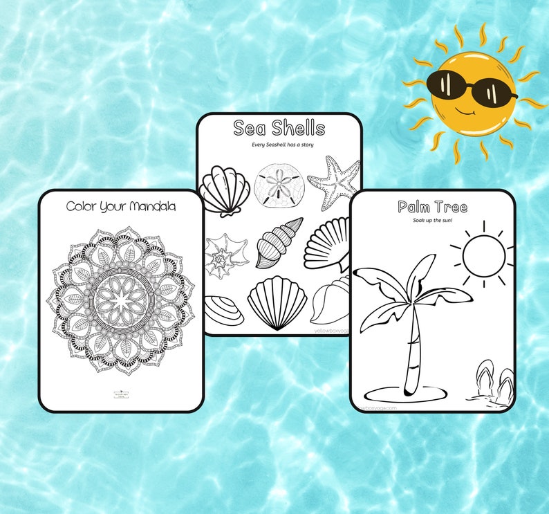 Summer Yoga 26 Page Activity Pack - Etsy