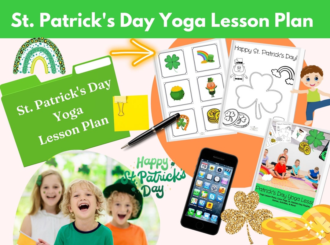 St. Patrick's Day Yoga | Yoga for Kids | Yoga Cards | Kids Yoga Teacher ...