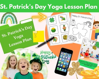 St. Patrick's Day Yoga Cards | Yoga Teacher | St. Patrick's Day Kids ...
