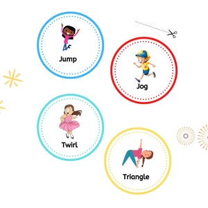 Popsicle Stick Action Cards for Kids | Fitness Cards | Printable | Yoga ...