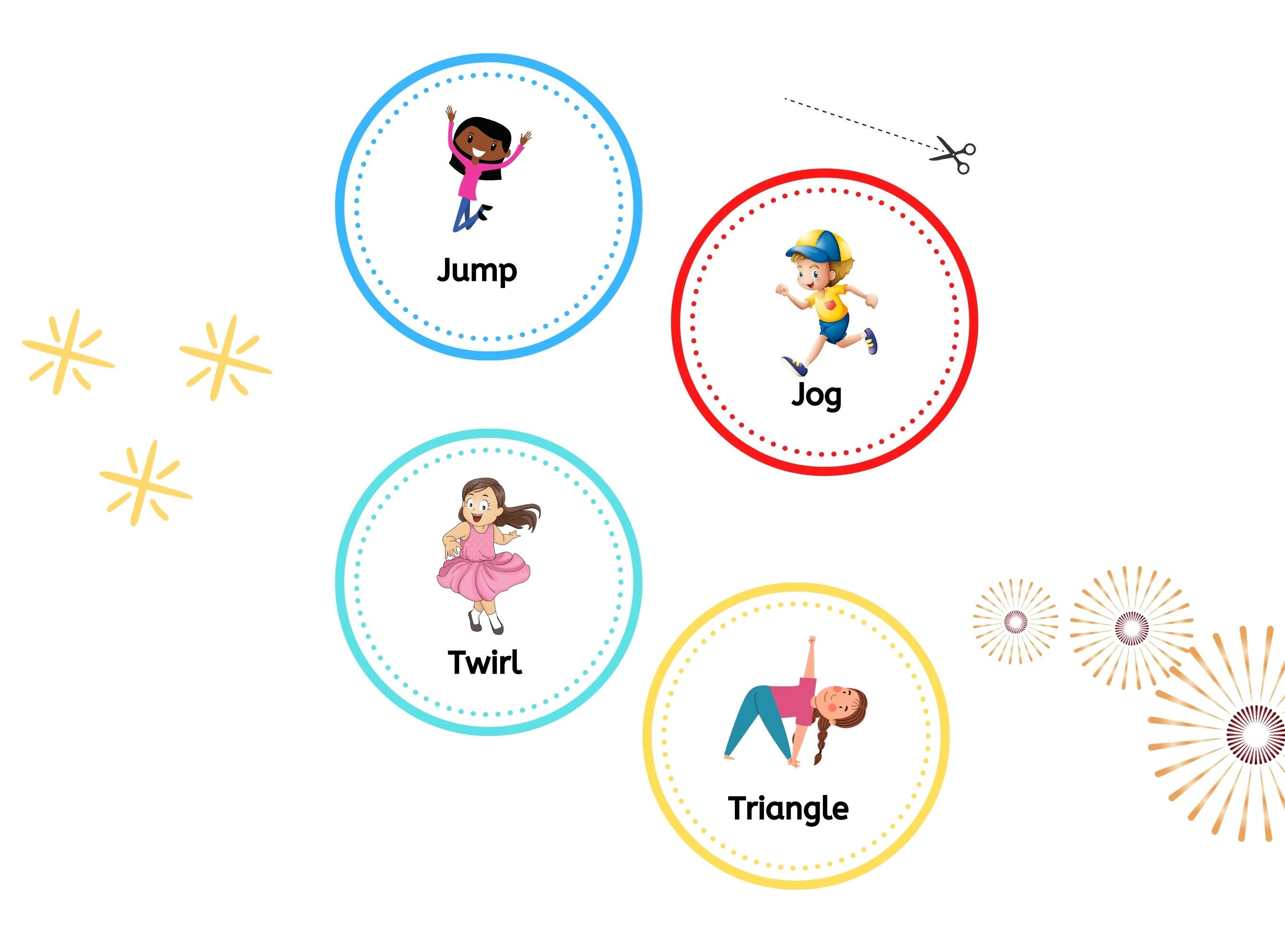 Popsicle Stick Action Cards for Kids | Fitness Cards | Printable | Yoga ...