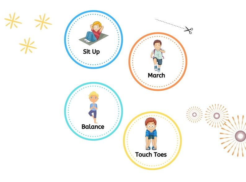 Popsicle Stick Action Cards for Kids | Fitness Cards | Printable | Yoga ...