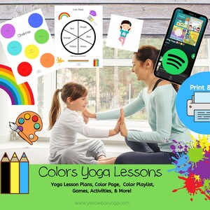 Colors Yoga Lesson for Kids | Yoga Kids Teacher | Yoga Teacher | Kids ...