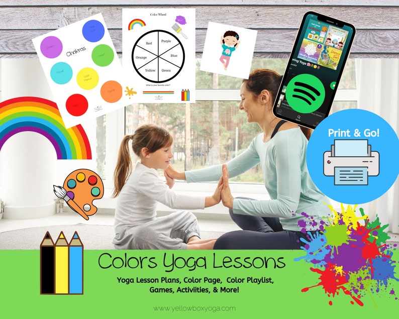 Colors Yoga Lesson for Kids | Yoga Kids Teacher | Yoga Teacher | Kids ...