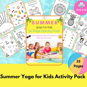 Summer Yoga 26 Page Activity Pack - Etsy