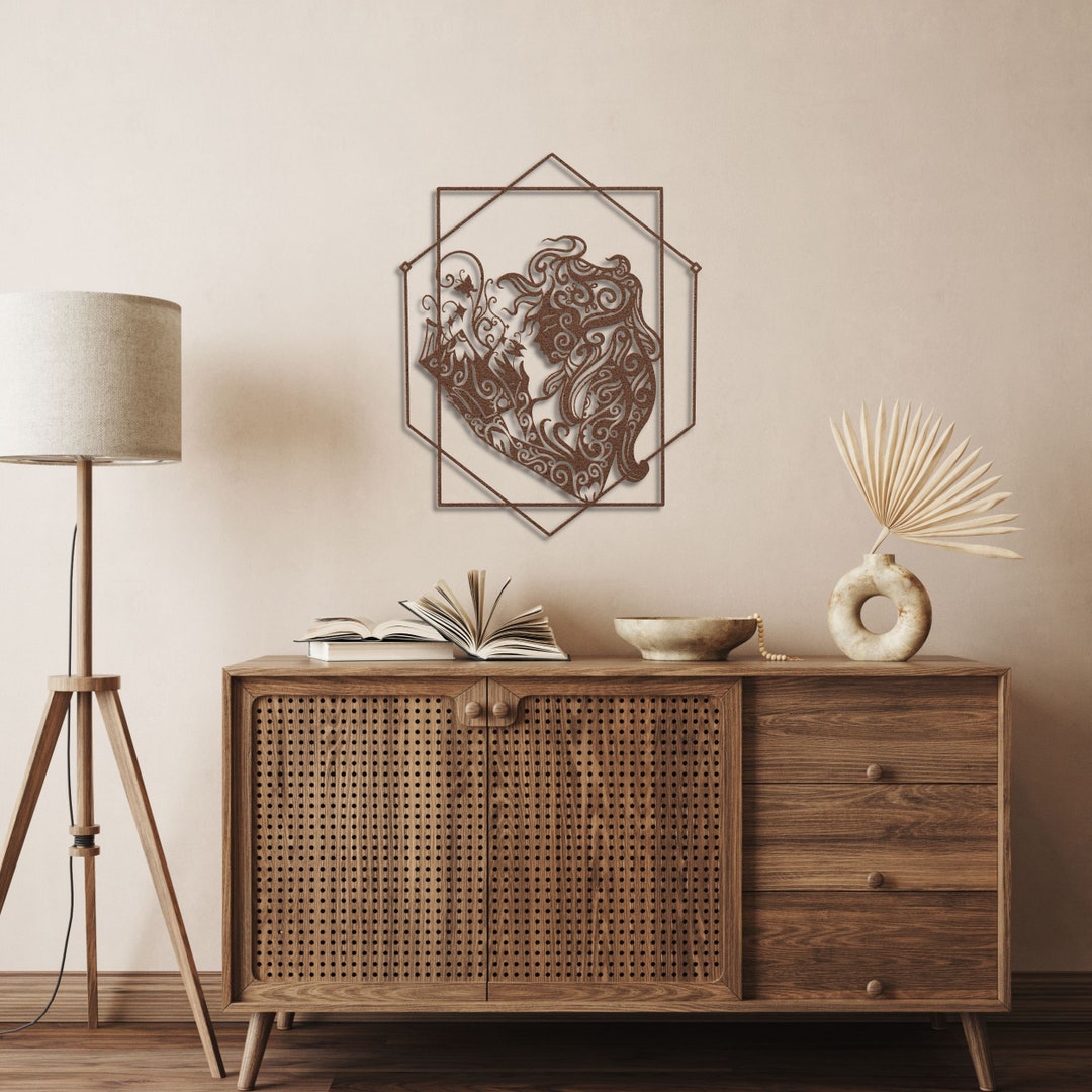 Bookish Book Nook Feminine Metal Wall Decor, Home Library Art Gifts for ...