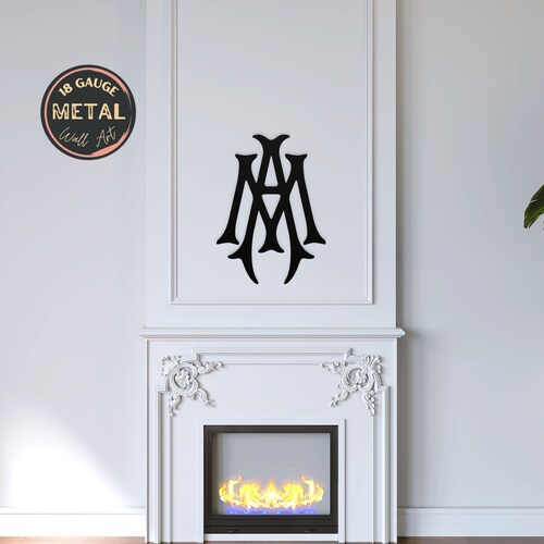 Blessed Virgin Mary Metal Wall Art Catholic Fireplace - Etsy