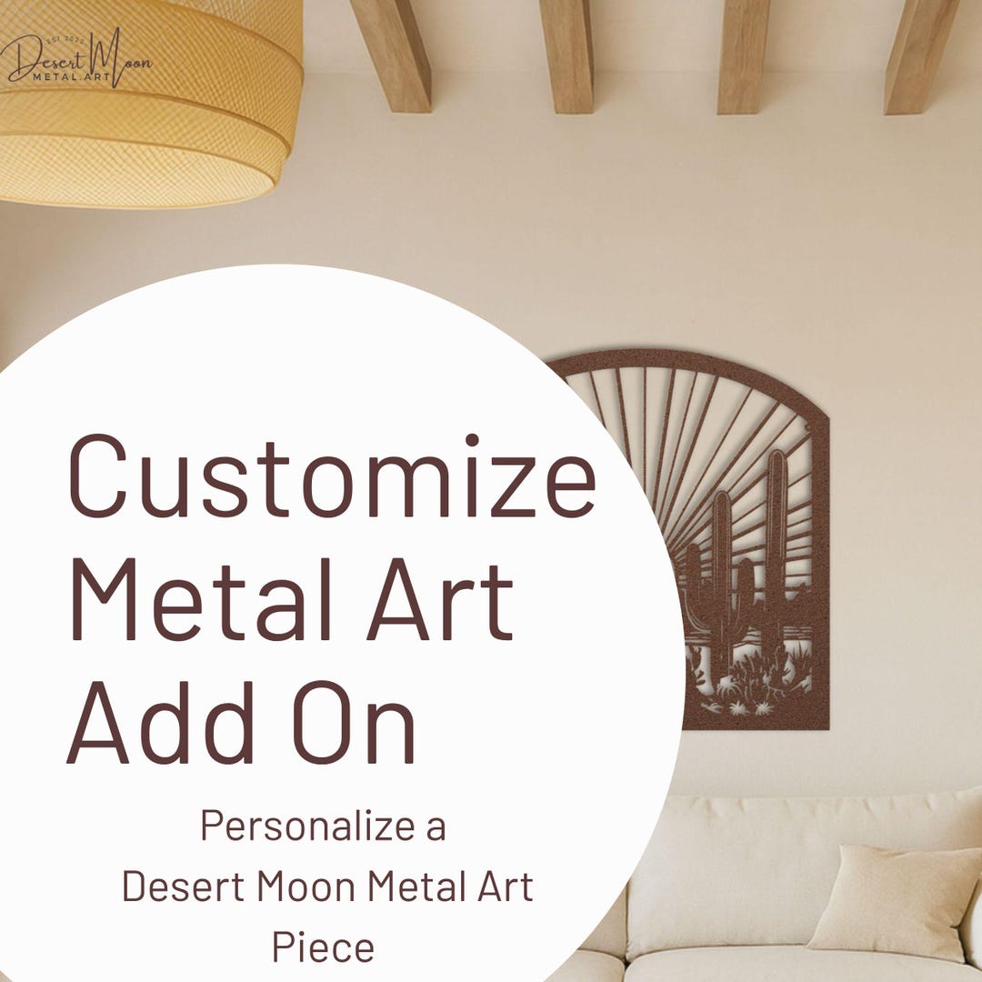 Custom Text Add-on for Metal Art - Personalization Upgrade - Etsy