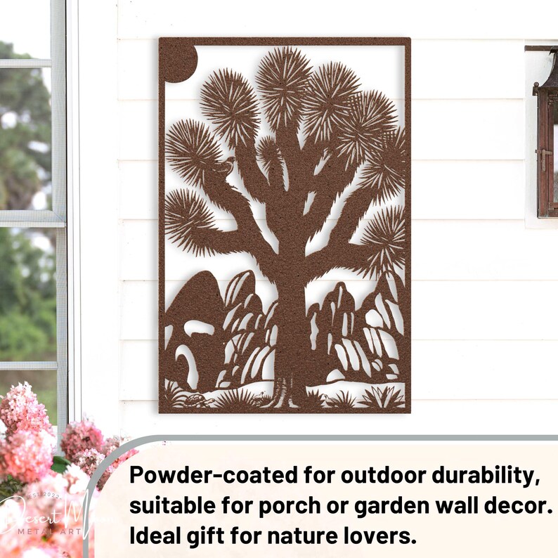 Desert Landscape Metal Wall Art | Joshua Tree National Park ...
