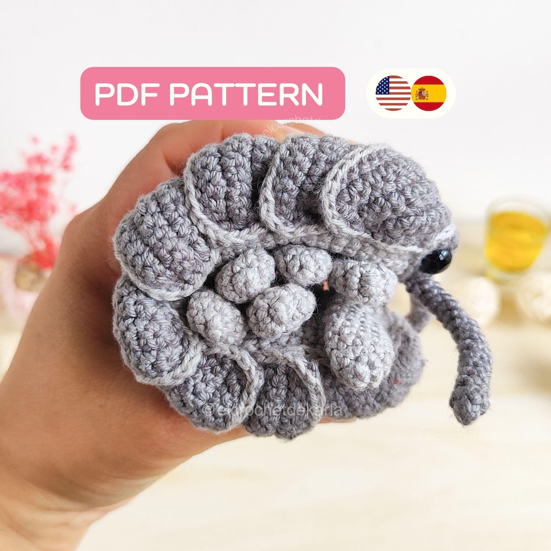 Pill Bug Amigurumi Crochet Pattern PDF | Isopod Crochet Pattern ...
