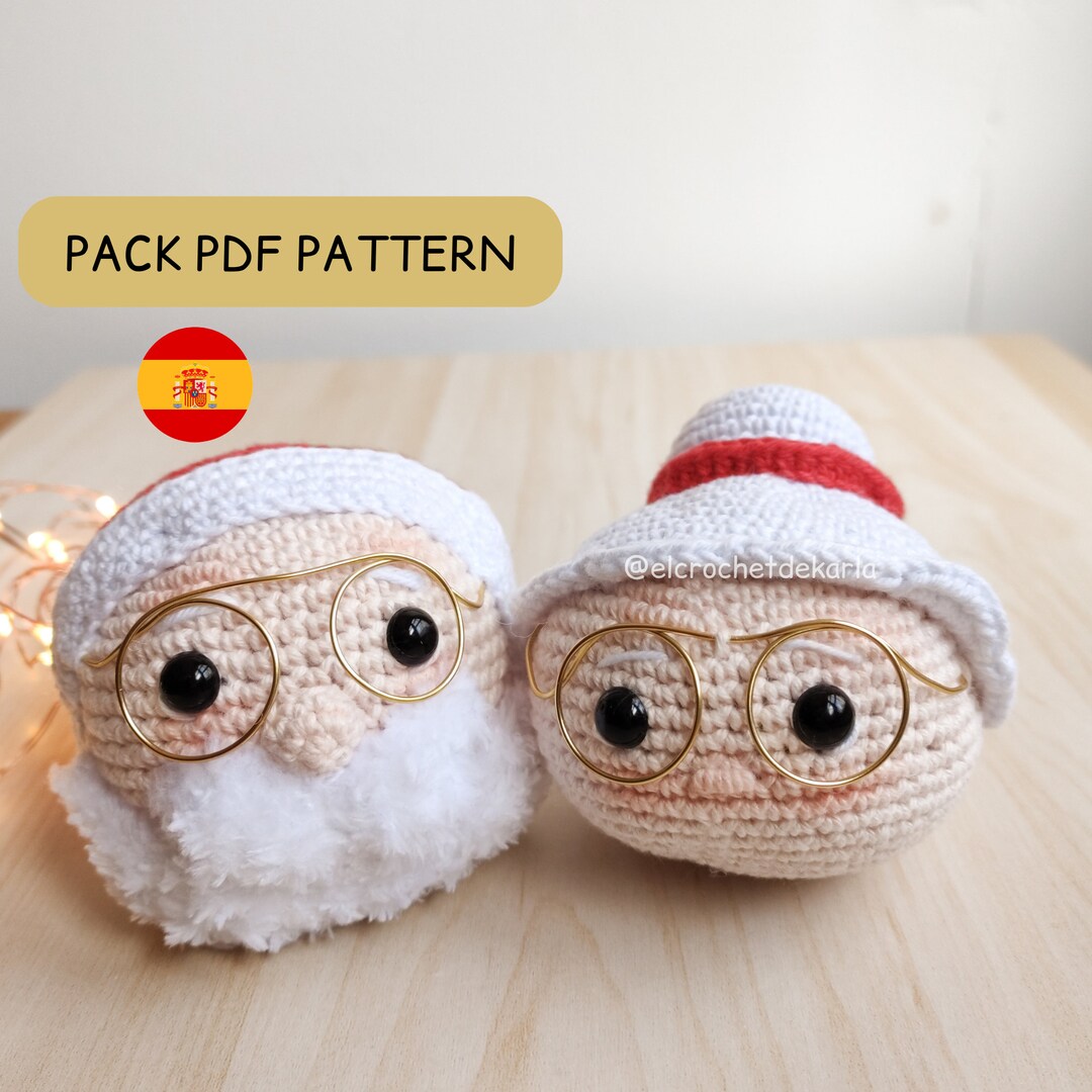 Christmas Pattern Pack: Santa Claus and Mrs. Claus Balls - Etsy