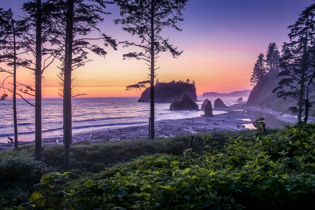 Ruby Beach Sunset Reflection, Ruby Beach WA - Etsy