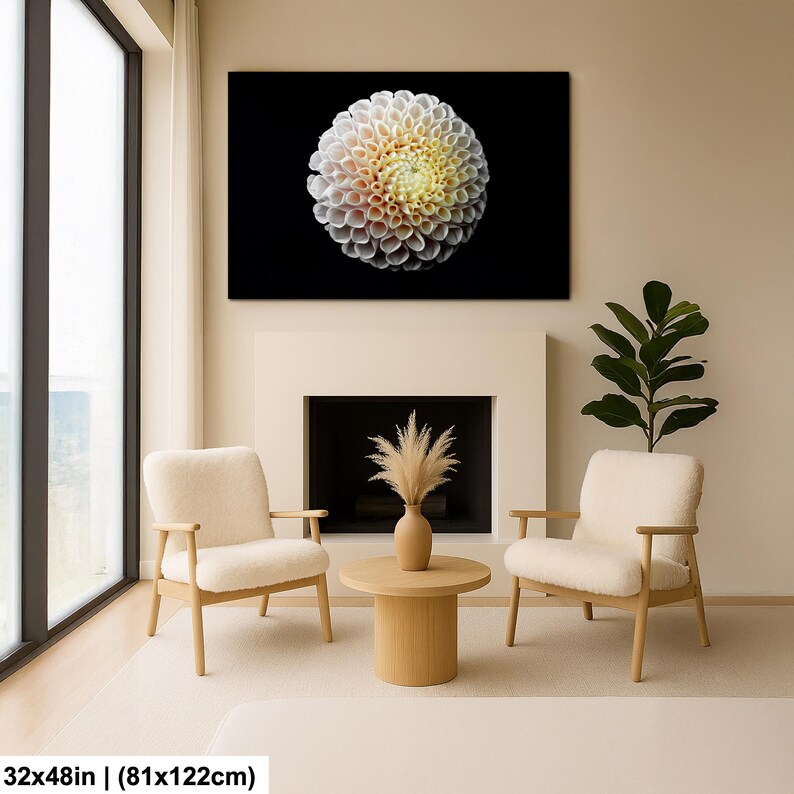Soft Color Dahlia Flower Print - Etsy