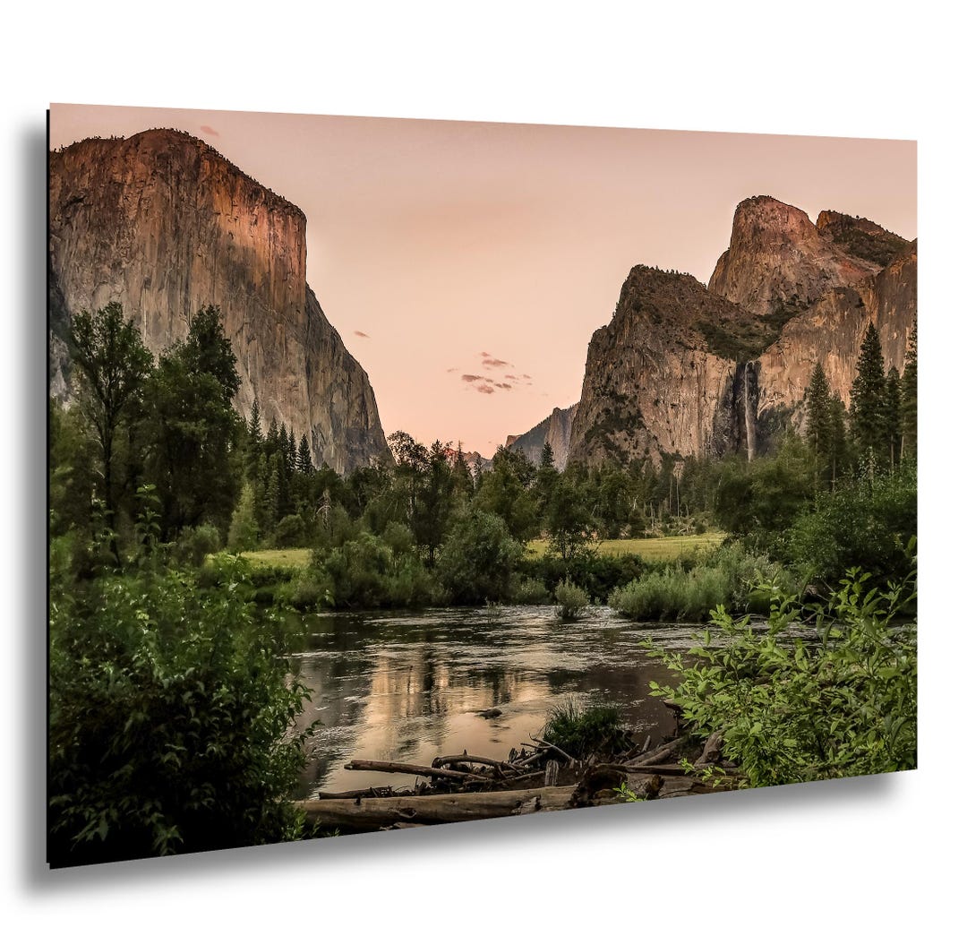 Merced River Sunset in Yosemite Valley - Yosemite, CA - Etsy