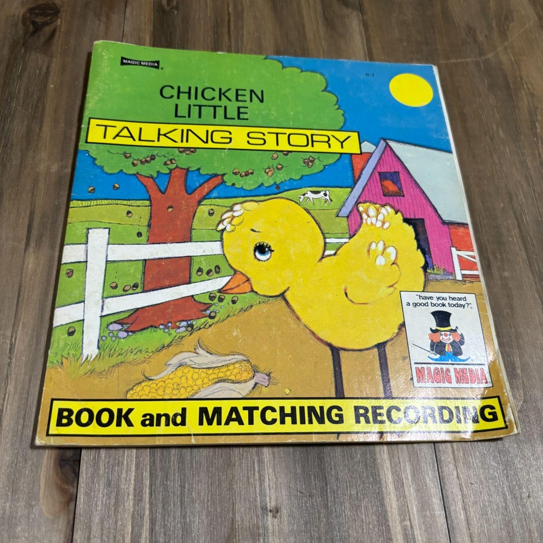 Chicken Little Talking Story Book & Matching Recording Vinyl Magic ...