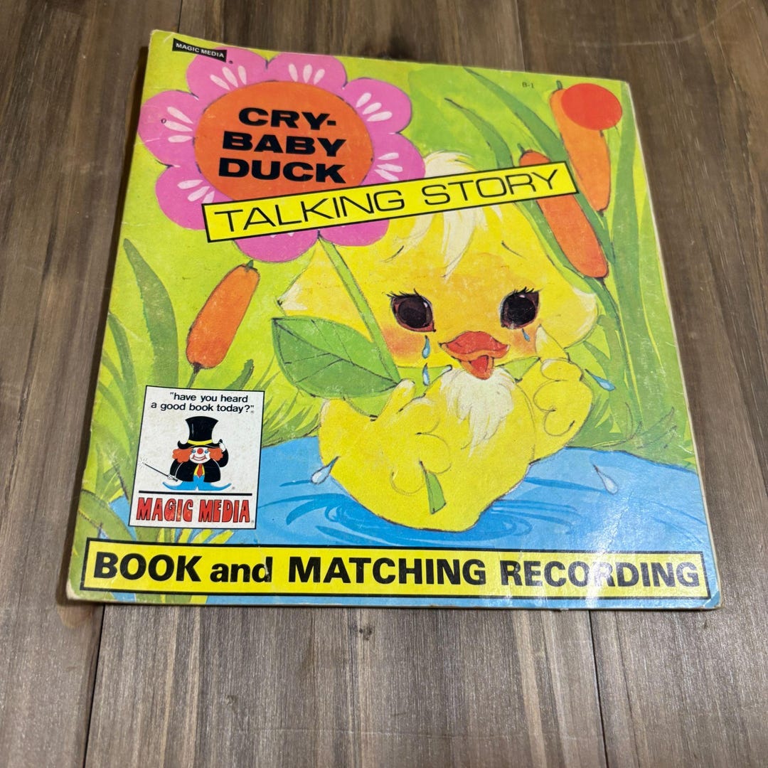 Cry-baby Duck Talking Story Book & Matching Vinyl Record Magic Media ...
