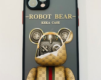 Robot Bear Phone Case - Etsy